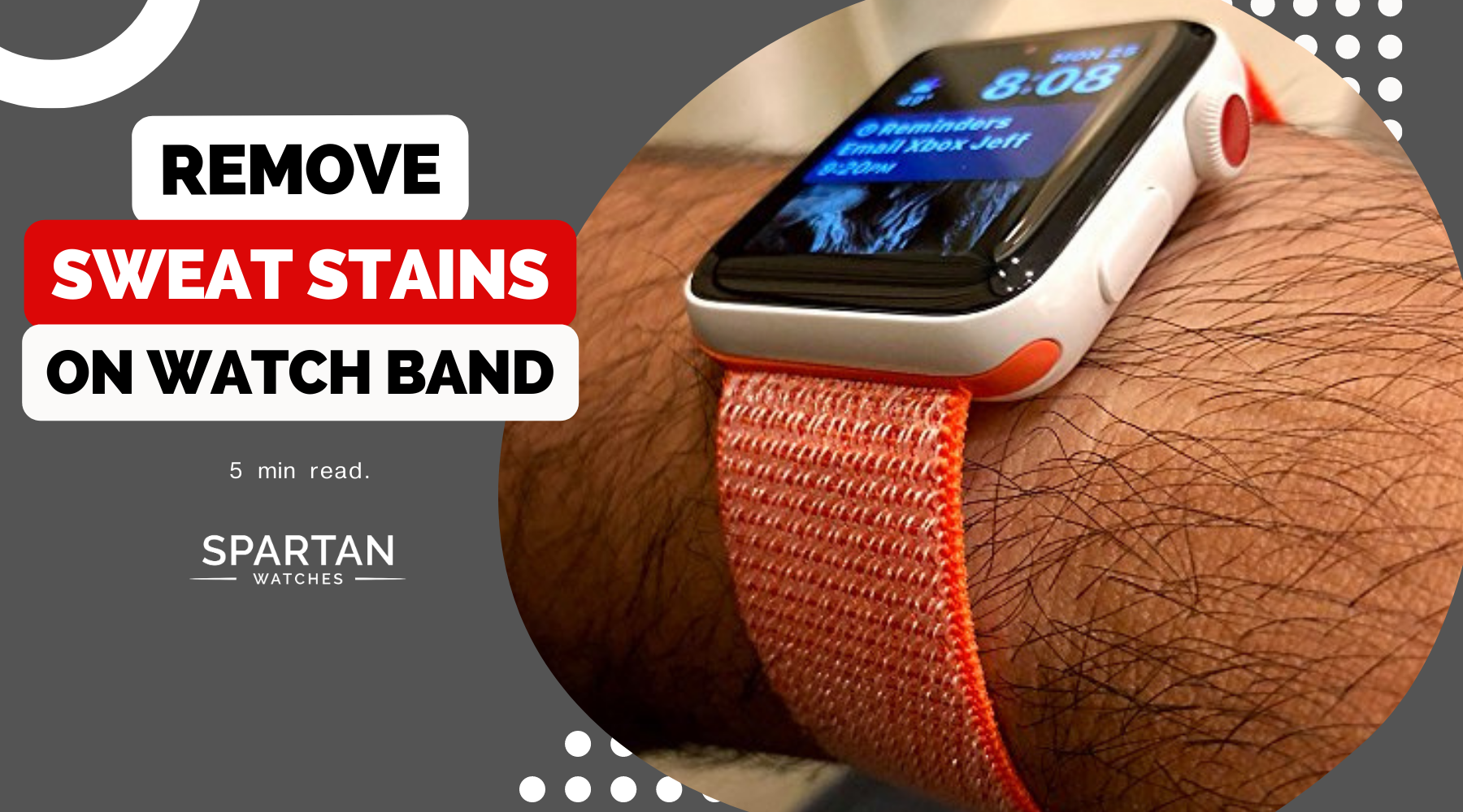 How Do I Get Sweat Stains Off My Apple Watch Band? – Spartan Watches